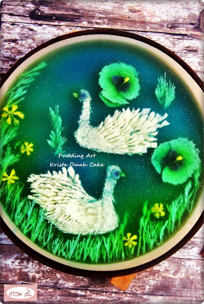 KRISTA MOCAF KITCHEN: Pudding Art - Angsa