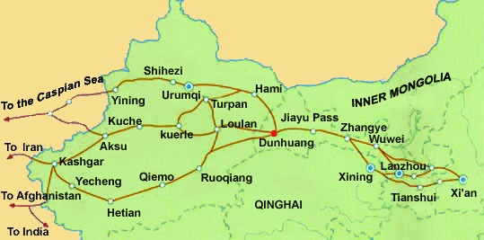 Qilian Mountains Map