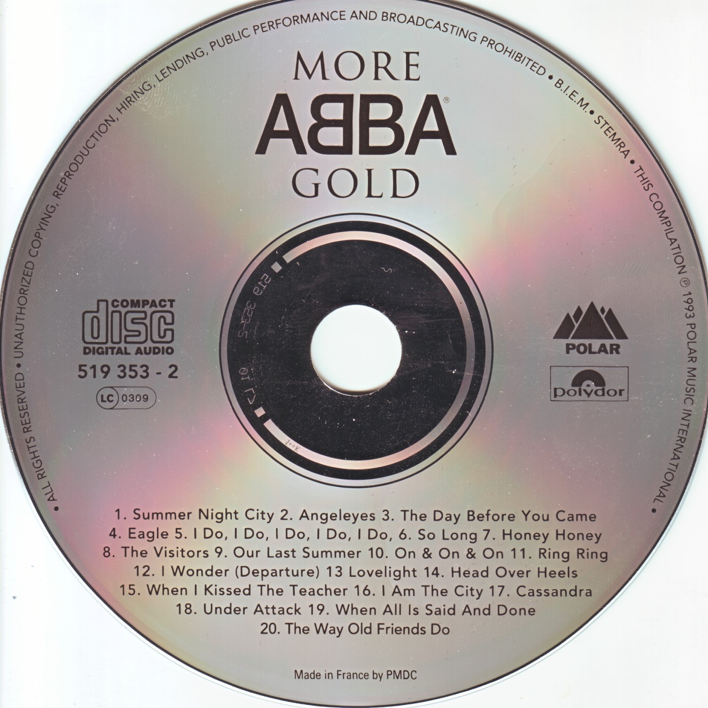 Andrew's Album Art: ABBA - More ABBA Gold (1993)