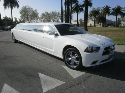 2012 Dodge Charger turned to 140-inch White Stretch Limousine | BYFFER