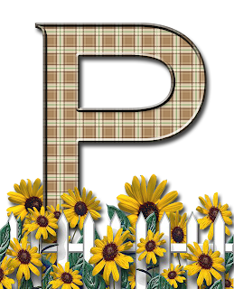 GRANNY ENCHANTED'S BLOG: "Brown Plaid in Sunflowers" Free Capital ...