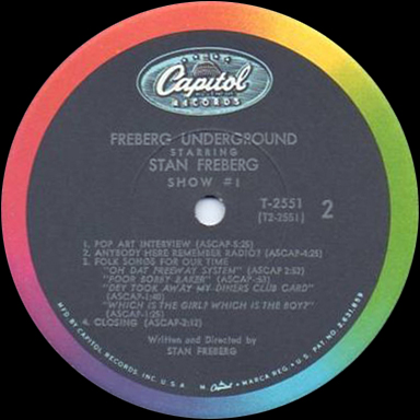 Vintage Stand-up Comedy: Stan Freberg - Freberg Underground! Show No 1 1966