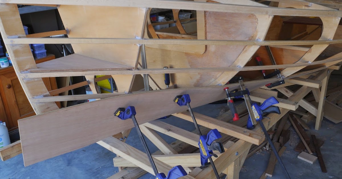 Suzy's Blog: First course of planking - bow end