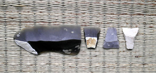 Flint Knapping UK: Petit Tranchet Transverse Arrowheads