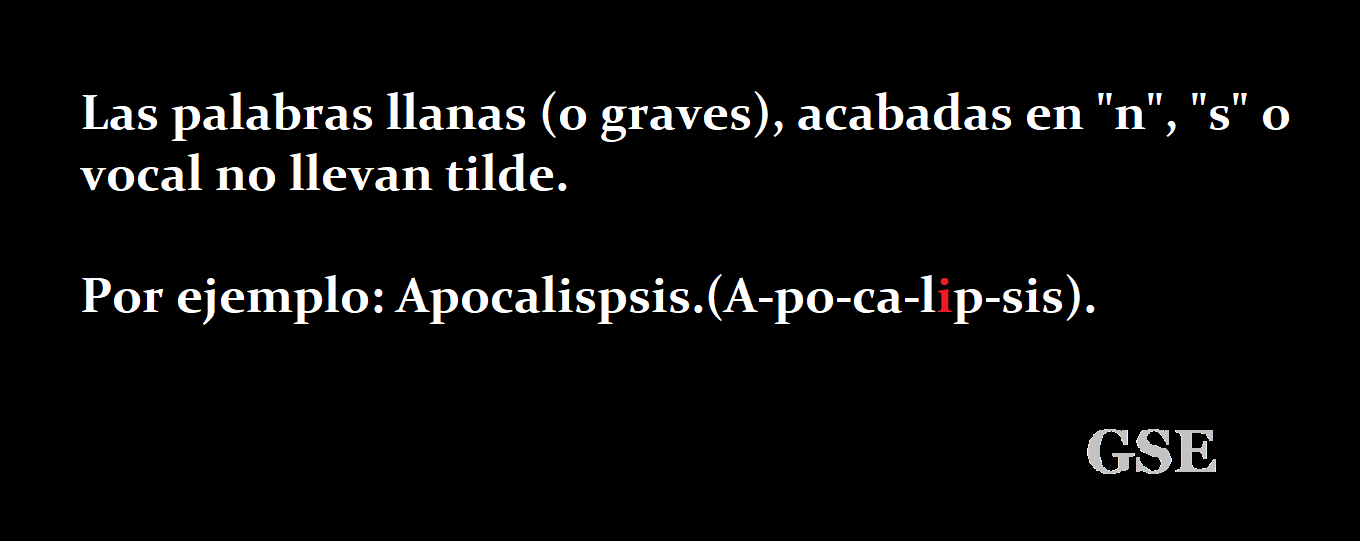 Palabras graves en español