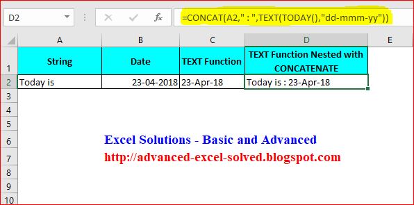 TEXT | Excel Solutions - Basic and Advanced