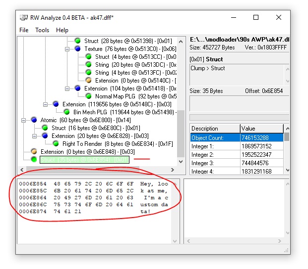 Custom data inside dff files? - Coding - GTAForums