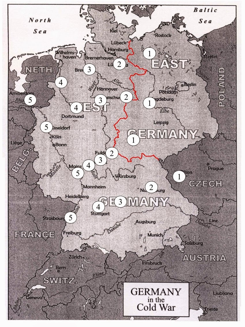 Cold War Map Of Germany - Map