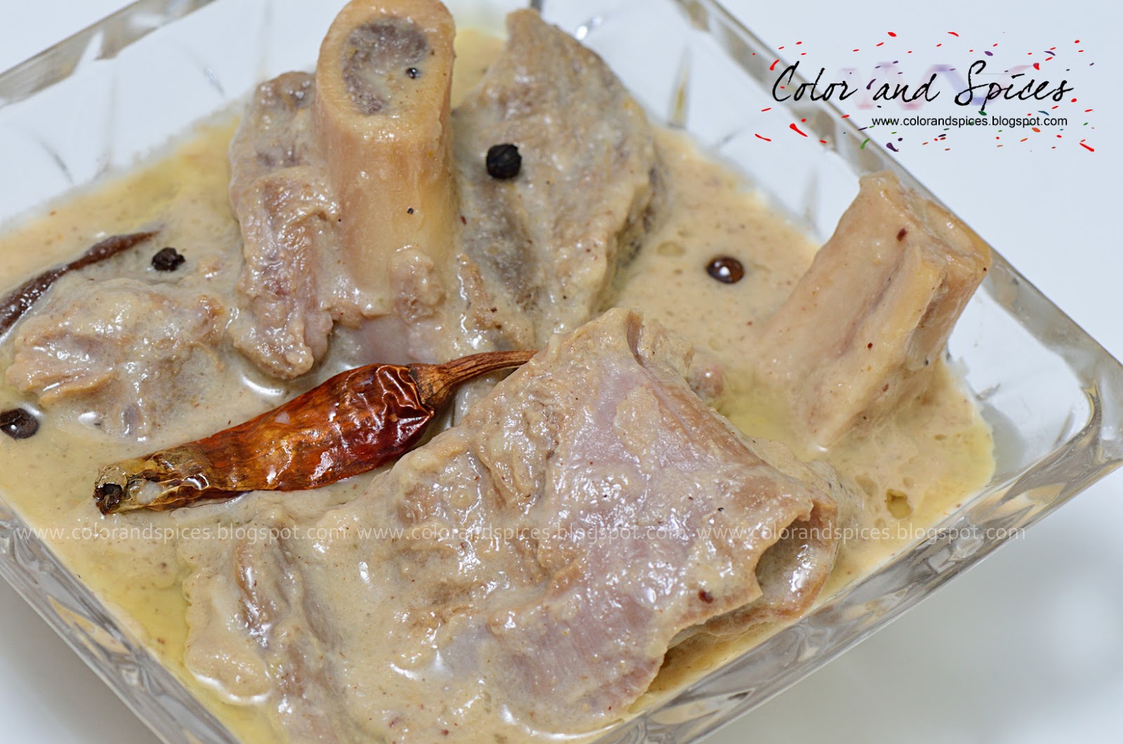 Color and Spices: Mutton Rezala...