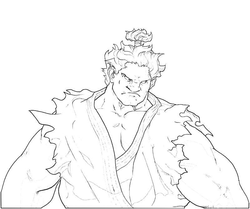 Akuma Coloring Pages Sketch Coloring Page