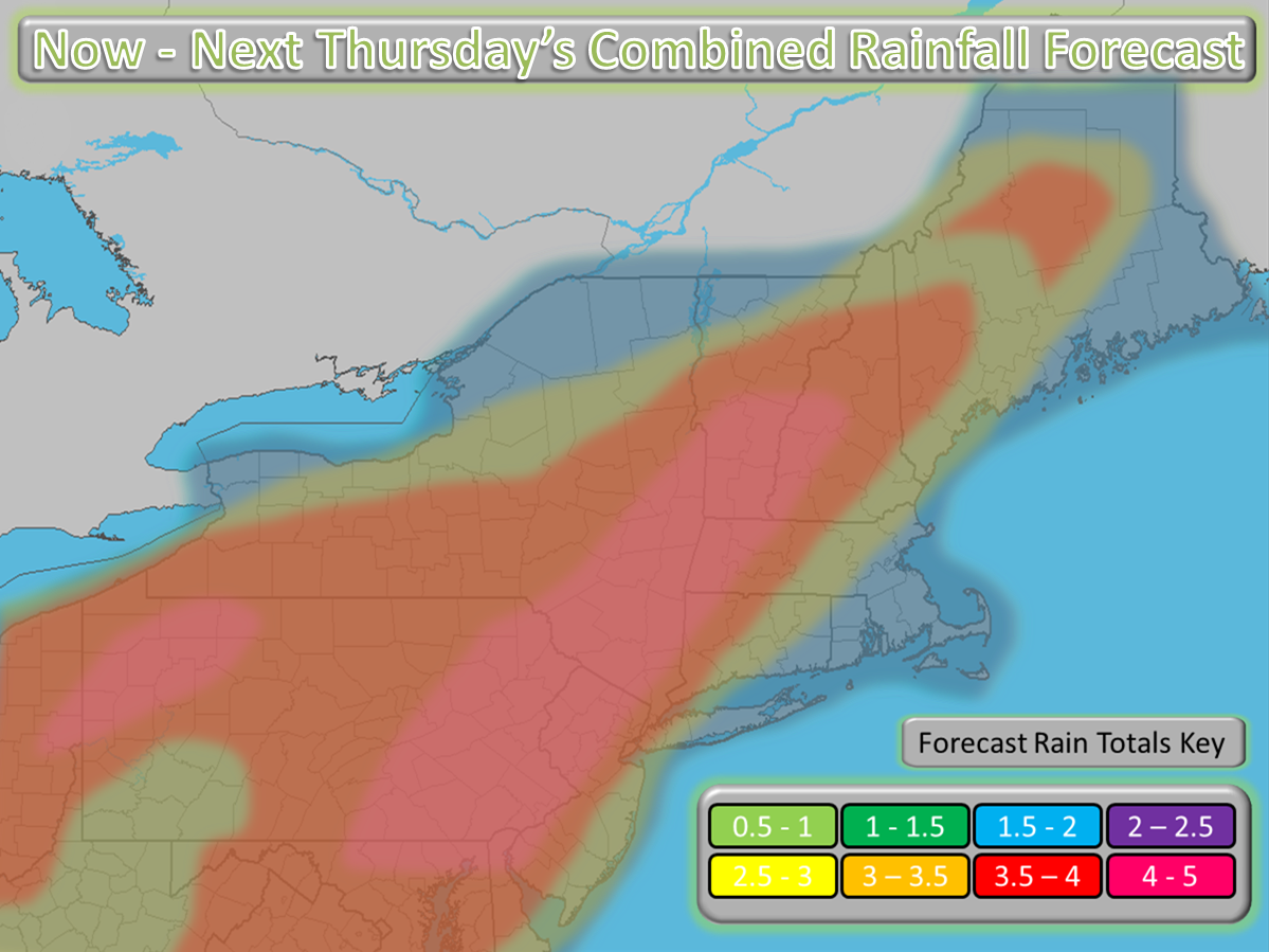 Northeast Weather Action: Now Through Late Next Week's Rainfall ...
