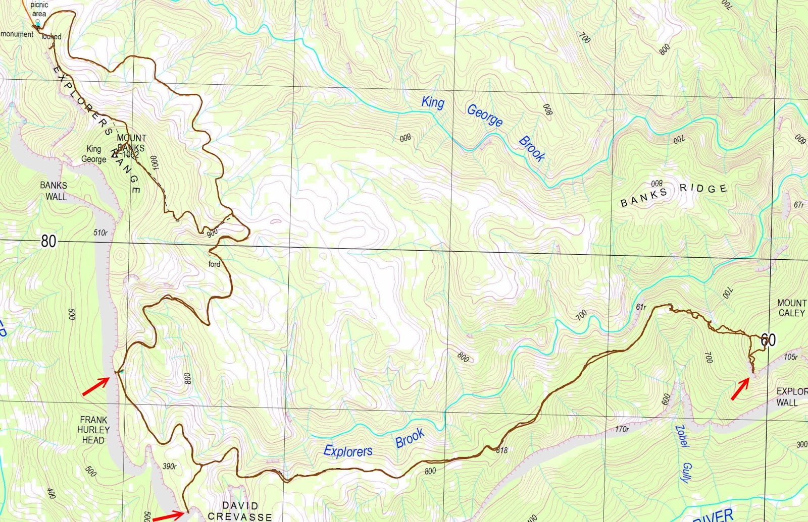 Mountains: Mt Banks & Mt Caley, NSW Blue Mts, Australia