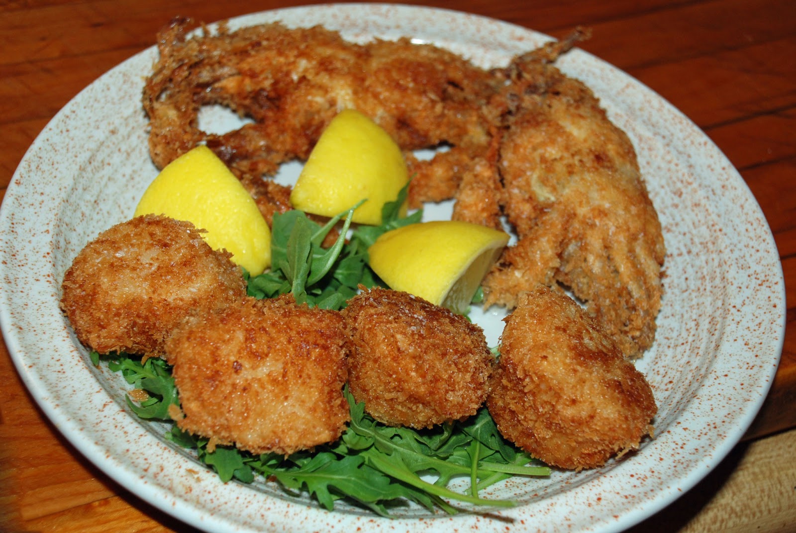 Two Dogs, a Flamingo and a Bottle of Wine: Soft Shell Crabs