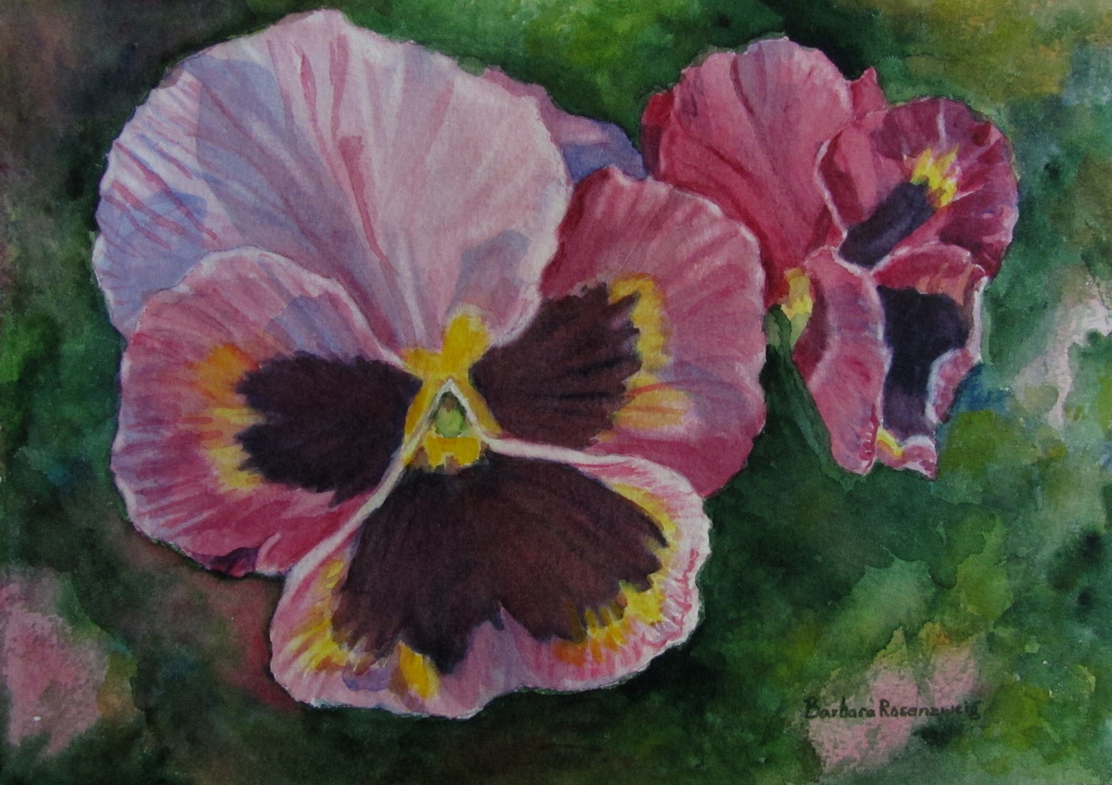 Watercolor Pansy on Pinterest | Pansies, Watercolors and Php