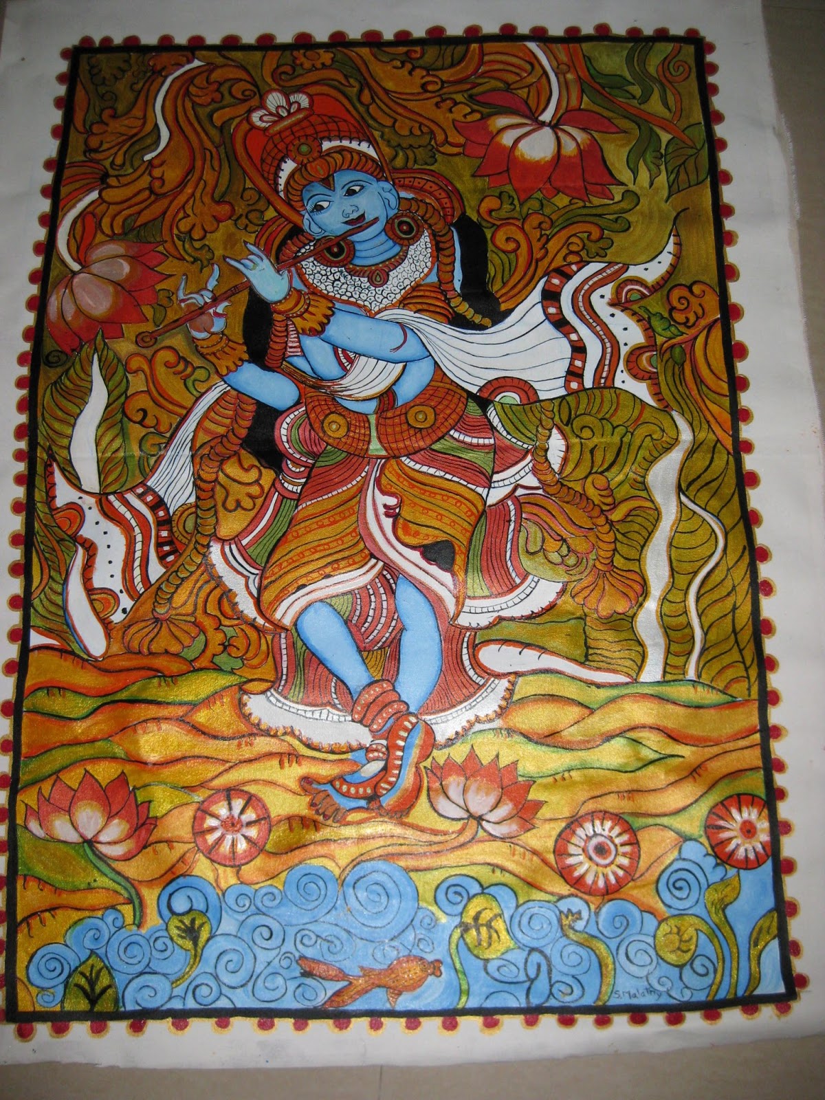 evergreen: Kerala mural.....KRISHNA