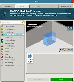 HabboBites - Rare Collectible Fishtank 4/7