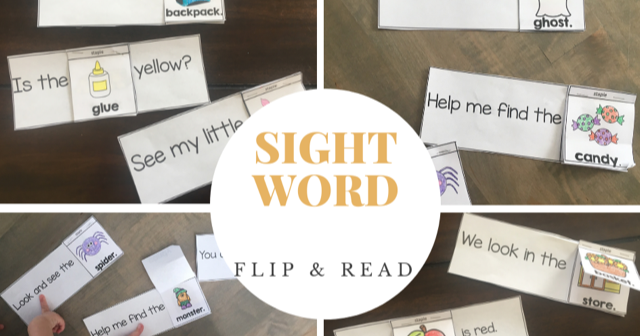 Sight Word Flip and Read Books | Busy Hands and Minds