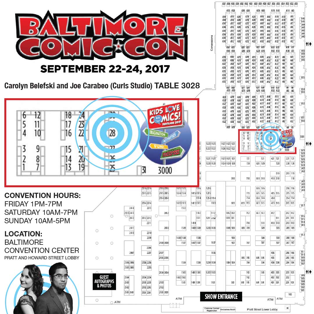 Curls Studio: Baltimore Comic-Con is September 22-24, 2017