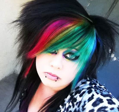 Girls With Rainbow Colored Hair