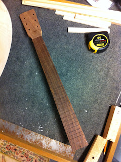 Making an acoustic guitar: Fretboard