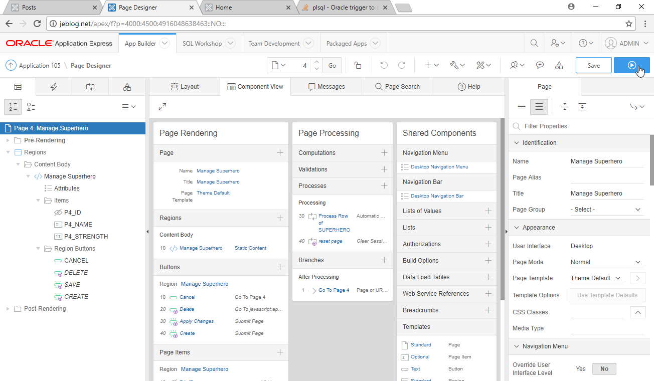 Step by Step Process to Create Simple Form on Oracle APEX - Learning ...