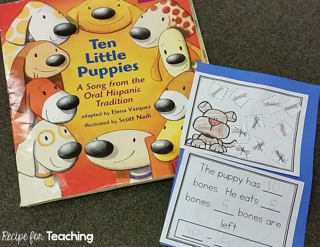 Dog Bone Subtraction Story Problem - Recipe for Teaching