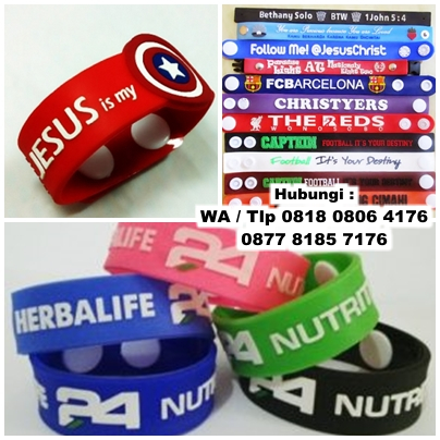 Produksi Gelang Karet Custom dengan sambungan Kancing | zeropromosi ...