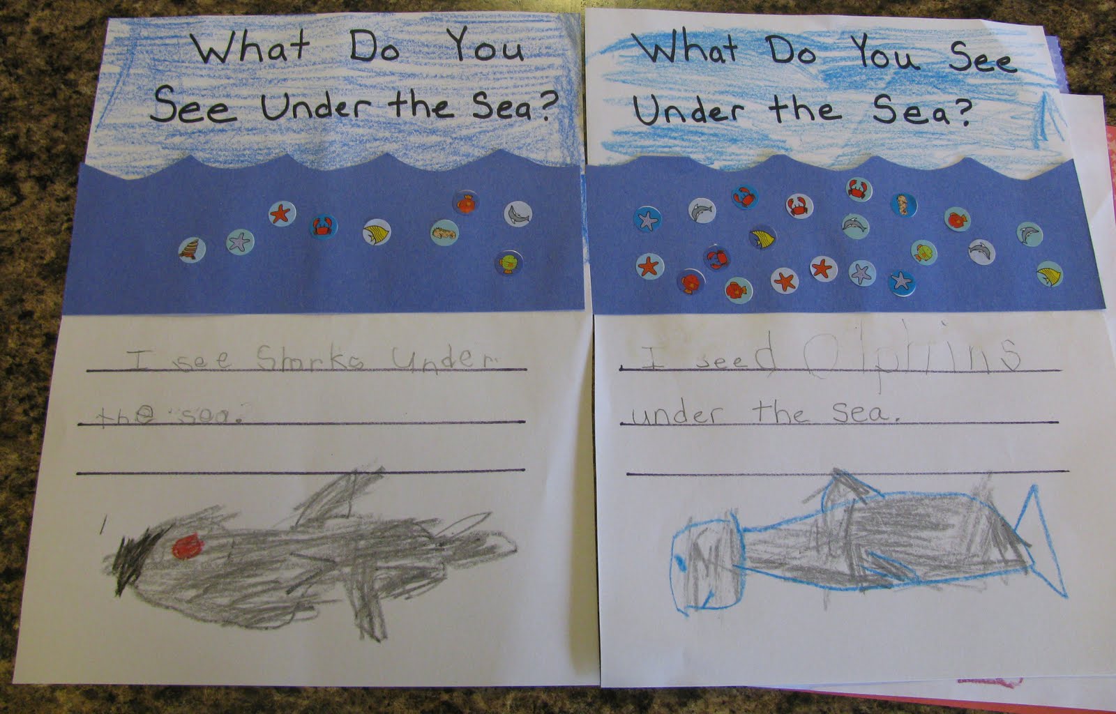 See what we did today: What do you see under the sea?
