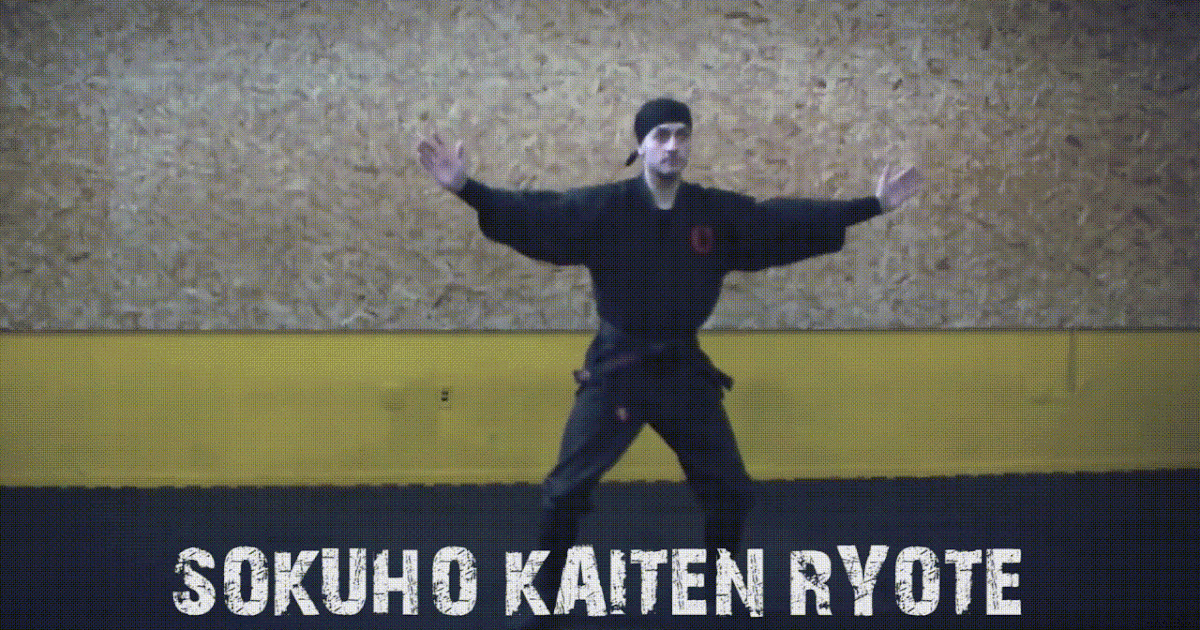 Ninjutsu Kaiten Gata (formas de Rodamientos): SOKUHO KAITEN RYOTE