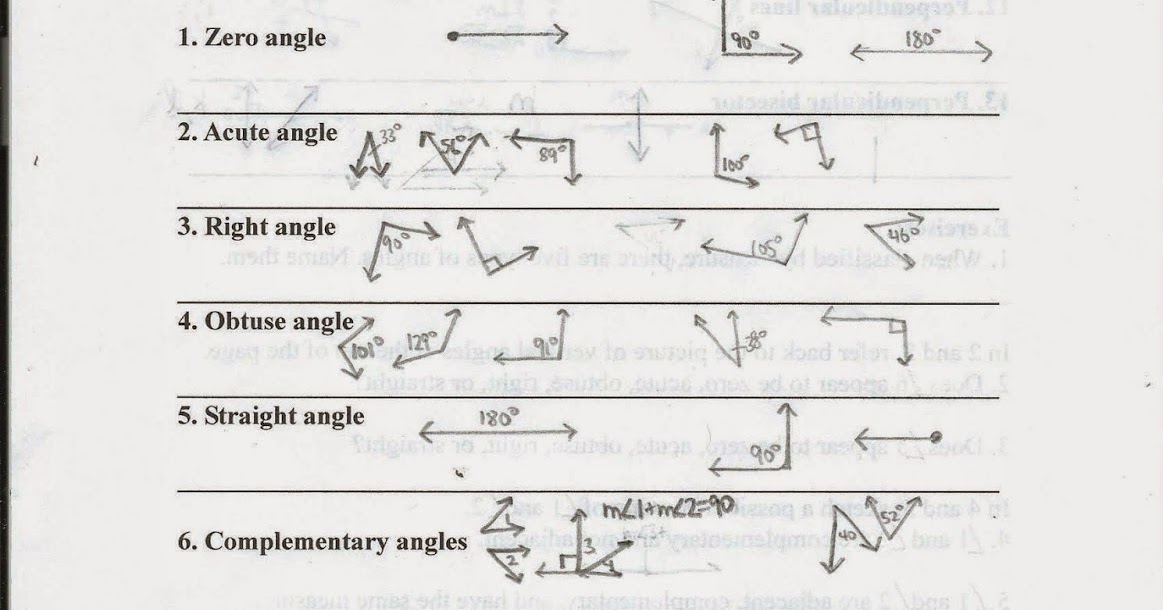 Geometry, Common Core Style: Lesson 3-2: Types of Angles (Day 32)