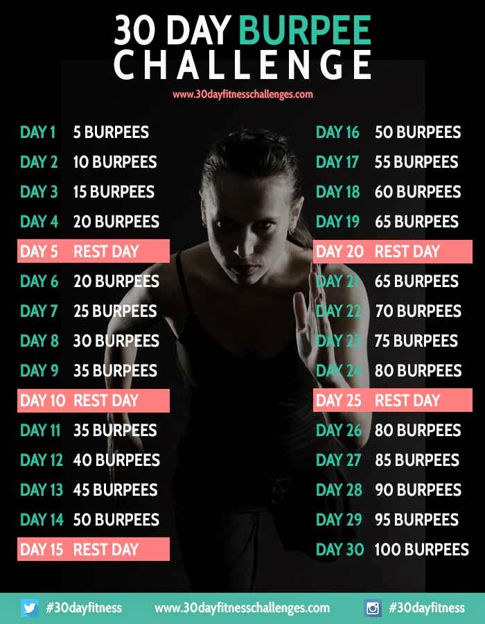 30 Day fitness challenge: Choose your challenge