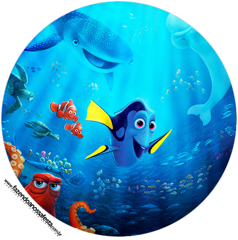 Finding Dory: Free Printable Cupcake Toppers and Wrappers. - Oh My ...