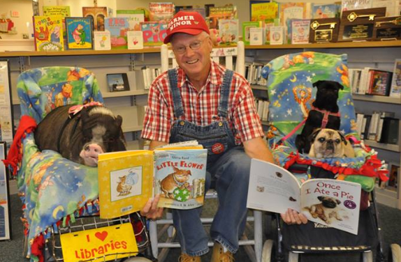 magic world around: the Adorable Pig Who Travels to Different Libraries