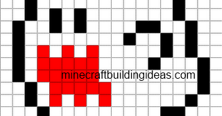 Minecraft Pixel Art Templates: boo