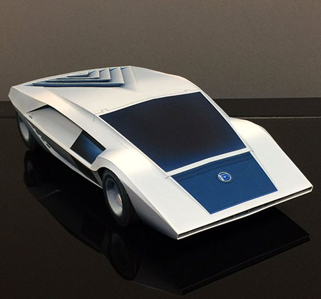 Lancia Stratos Zero Paper Model | Paperized Crafts