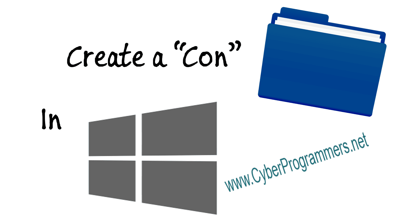 How to Create Undeletable and Unrenamable "con" folder in Windows ...