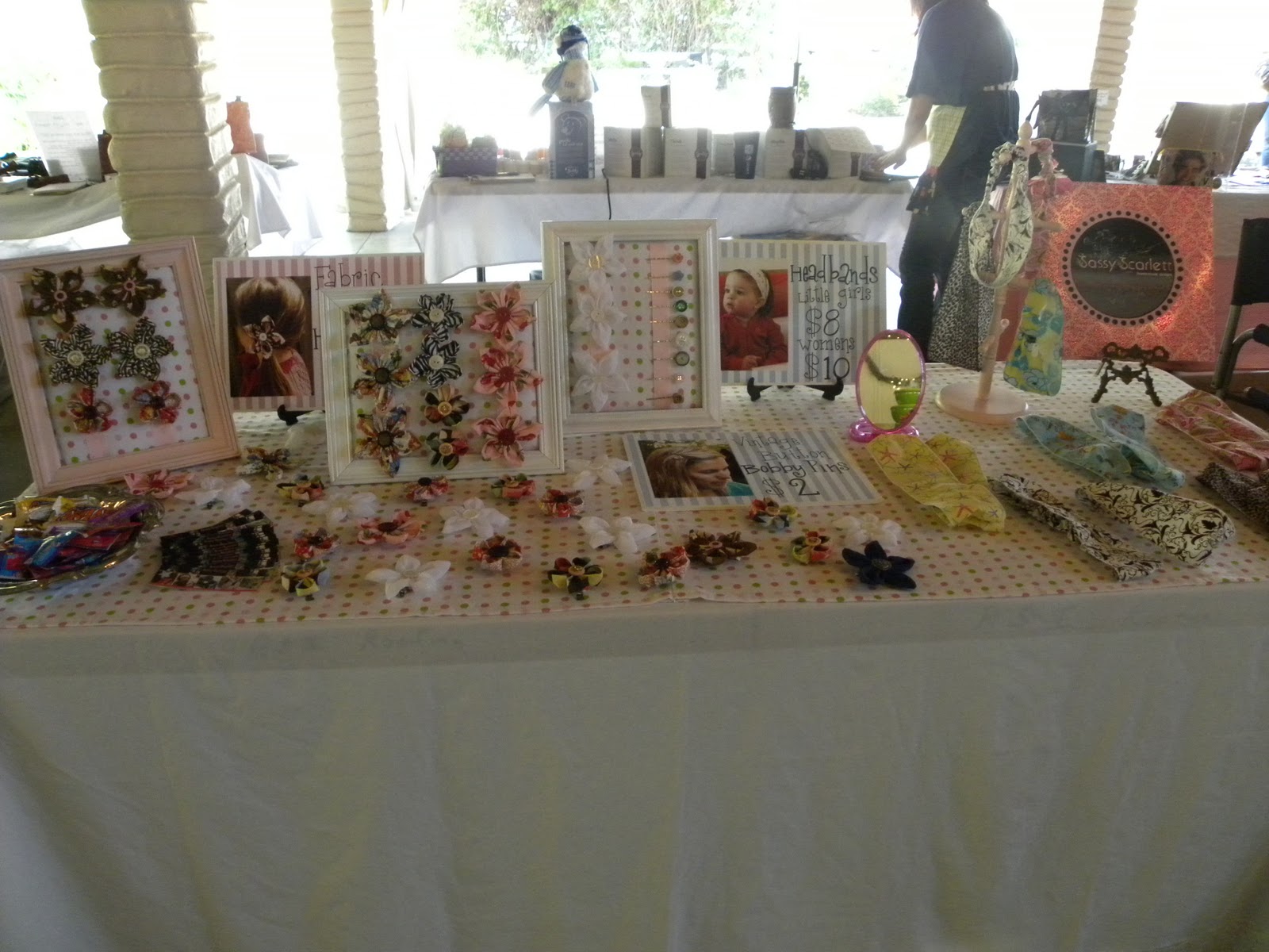 sassy scarlett: Craft Fair Table