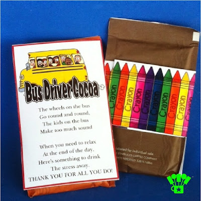 DIY Party Mom: Bus Driver Cocoa Printable: Teacher Appreciation Gift