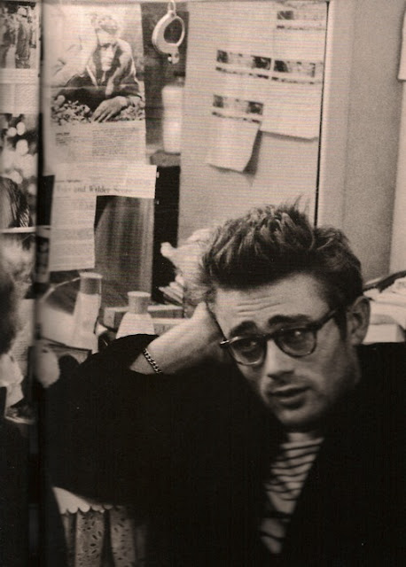 All about eyes and cool people in glasses: James Dean King of Super Cool