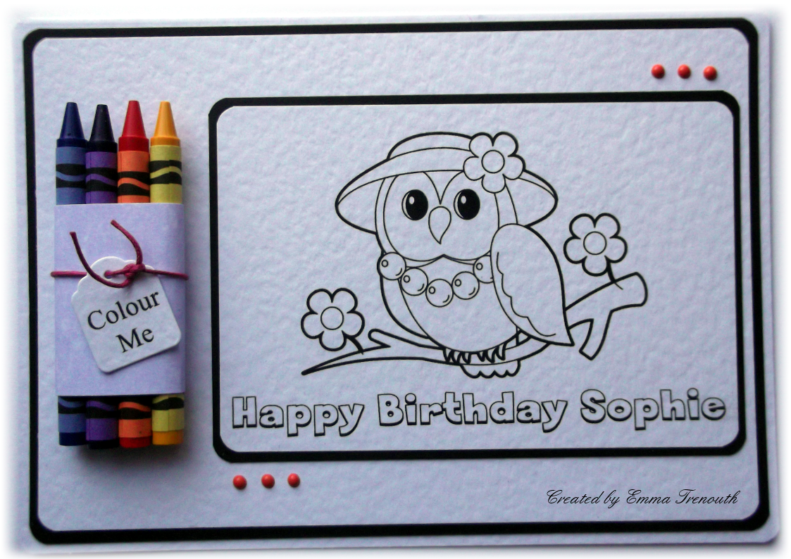 Trenouths Crafty Creations: Children's colour in cards