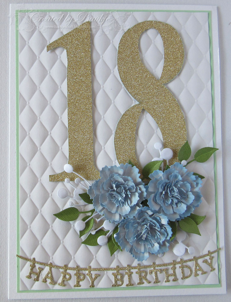 Baukje's Cards and Crafts: Chloe's 18th Card