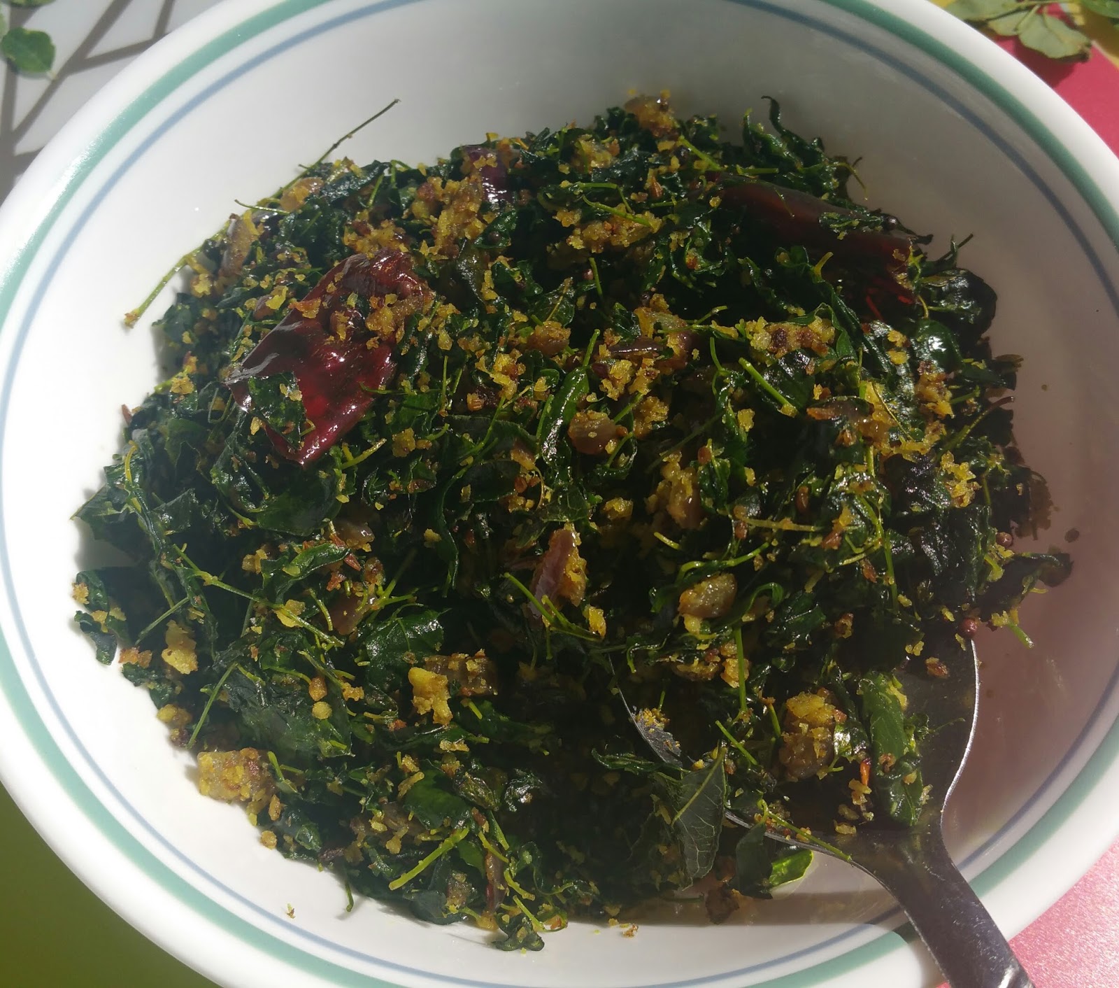 കഞ്ഞീം കറീം ....: Muringayila Thoran / Kerala Style Drumstick Leaves ...