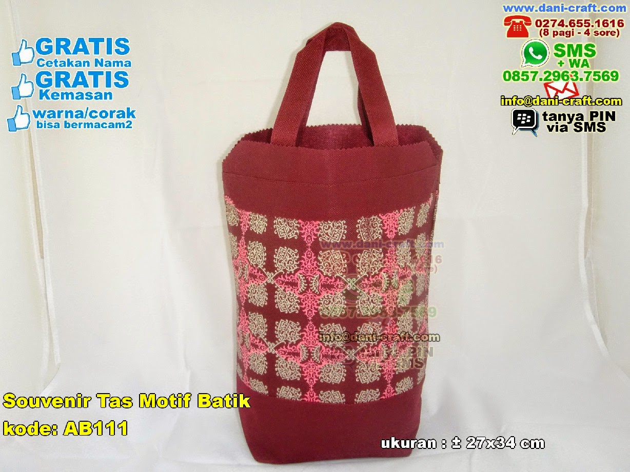 Souvenir Tas Motif Batik | Souvenir Pernikahan