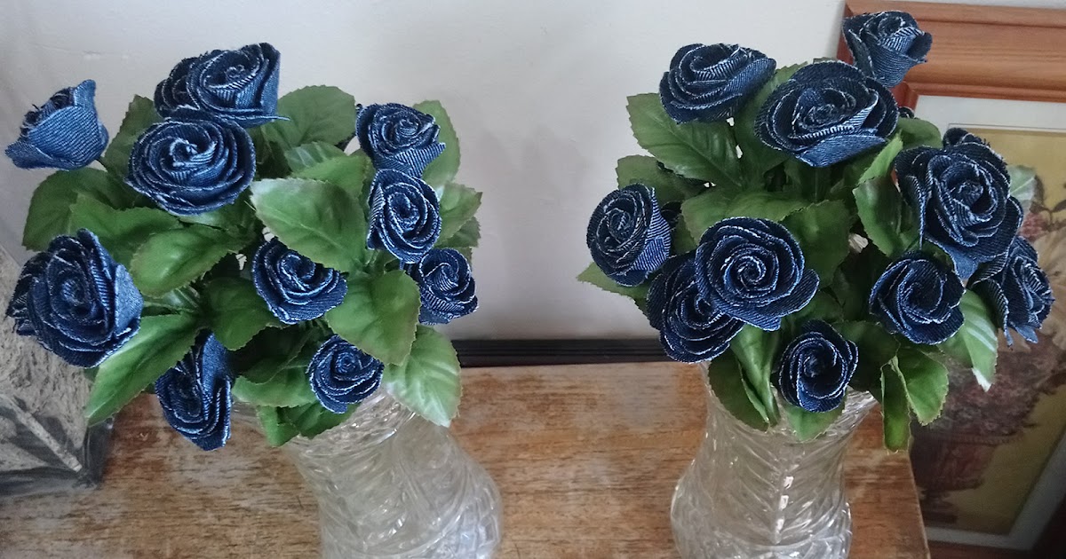 Yorkshire Florist: Denim Rose Vases - Pair
