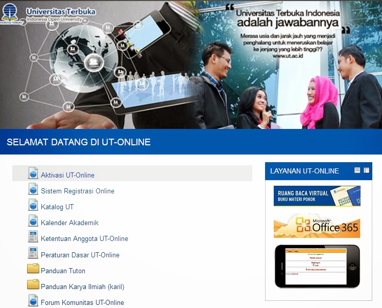 Menu Aktivasi Tutorial Online (Tuton) | Universitas Terbuka (UT ...