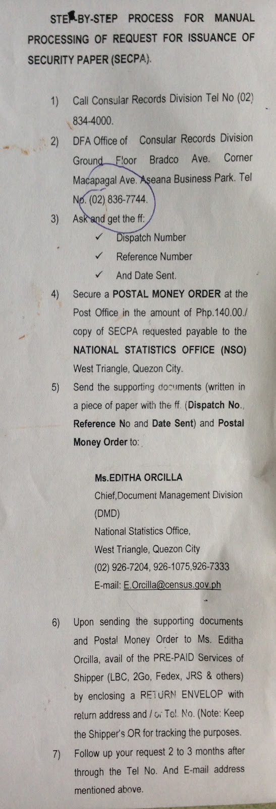 WORDS OF WISDOM: Authenticated Report of Marriage in SECPA