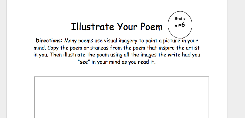 Literacy Station Inspiration: Poetry Stations