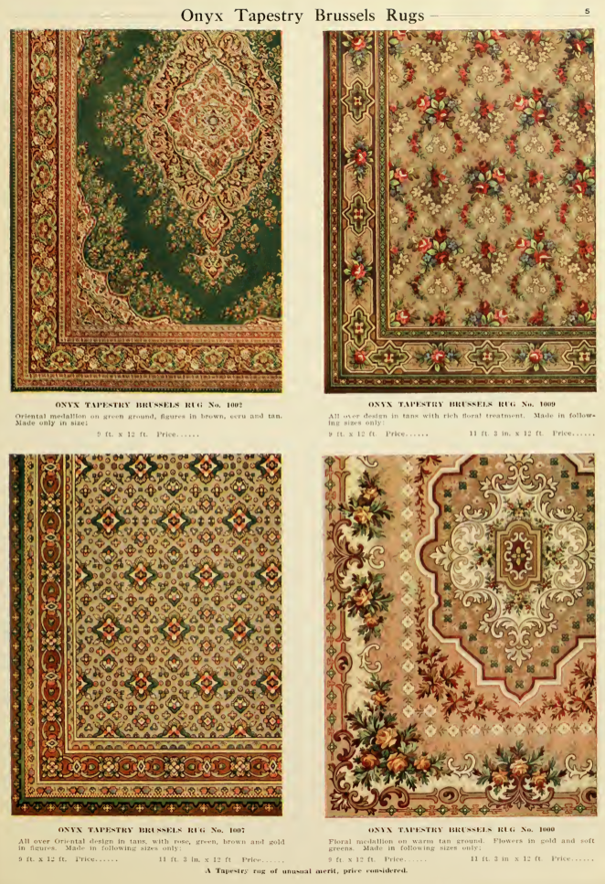 Laurelhurst Craftsman Bungalow: Rug Designs from early 1900s