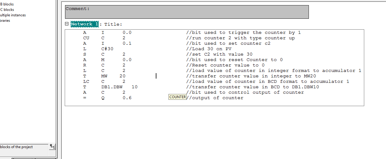 شرح العدادات counters فى Siemens PLC موقع الهندسة الكهربية
