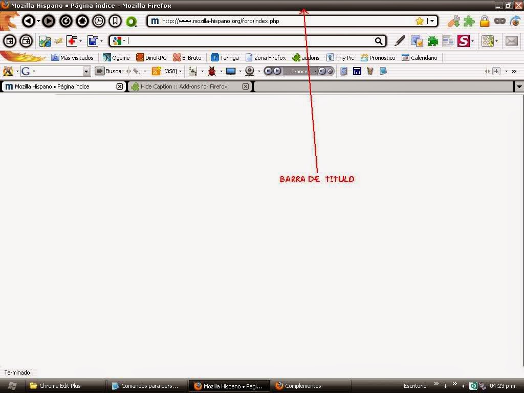 manual de access 2010: LA BARRA DE TITULO